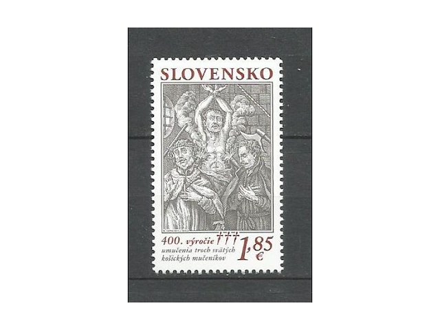 Slovacka 2019. 400 god Kosice martyrs,MNH cista serija