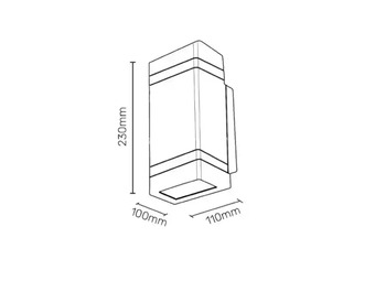 Zidna lampa 2xGU10 (JM-5003)