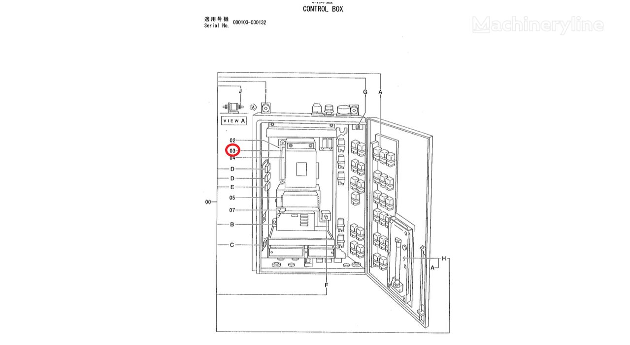 Hitachi 9164366 upravljačka jedinica za Hitachi EX2500 bagera