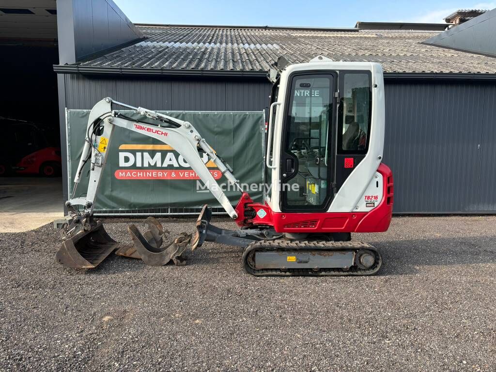 Takeuchi TB 216 NL machine TOP!! 3 buckets mini bager