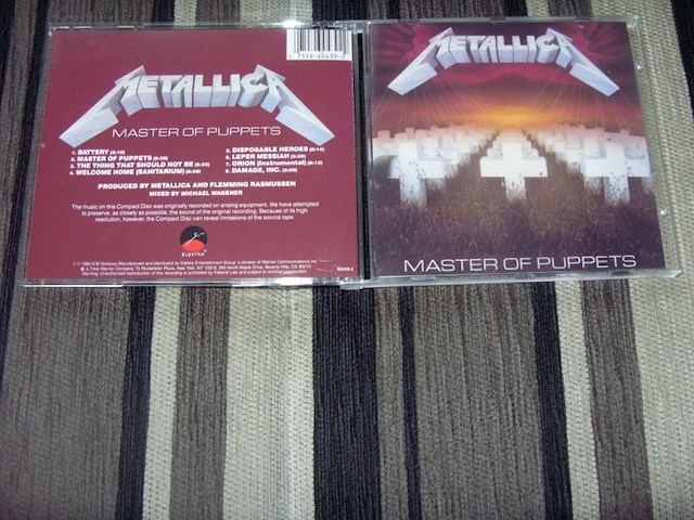 Metallica – Master Of Puppets CD Elektra USA 1986.