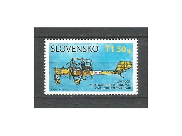 Slovacka 2019. ICAO 75 godina,MNH cista serija