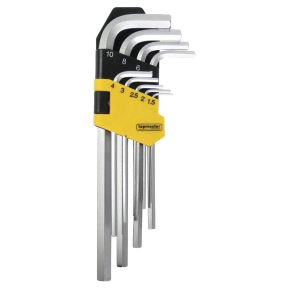 TOPMASTER INBUS SET 1.5-10MM 9KOM.