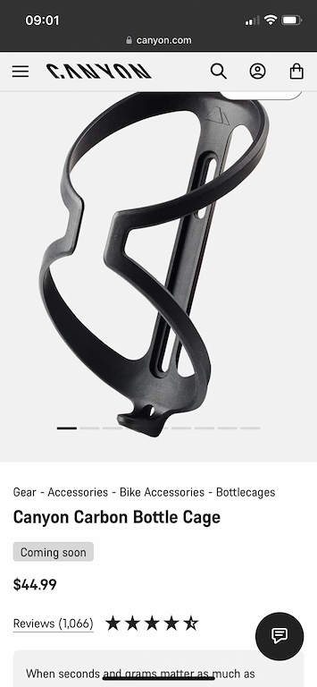 Canyon Carbon Bottle Cage