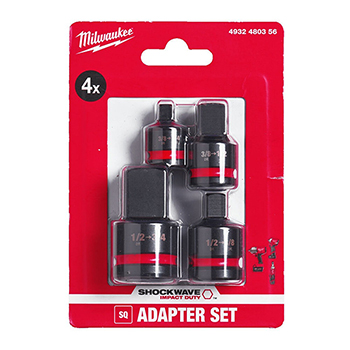 Milwaukee set adaptera 3/8" - 3/4" 4 kom. 4932480356