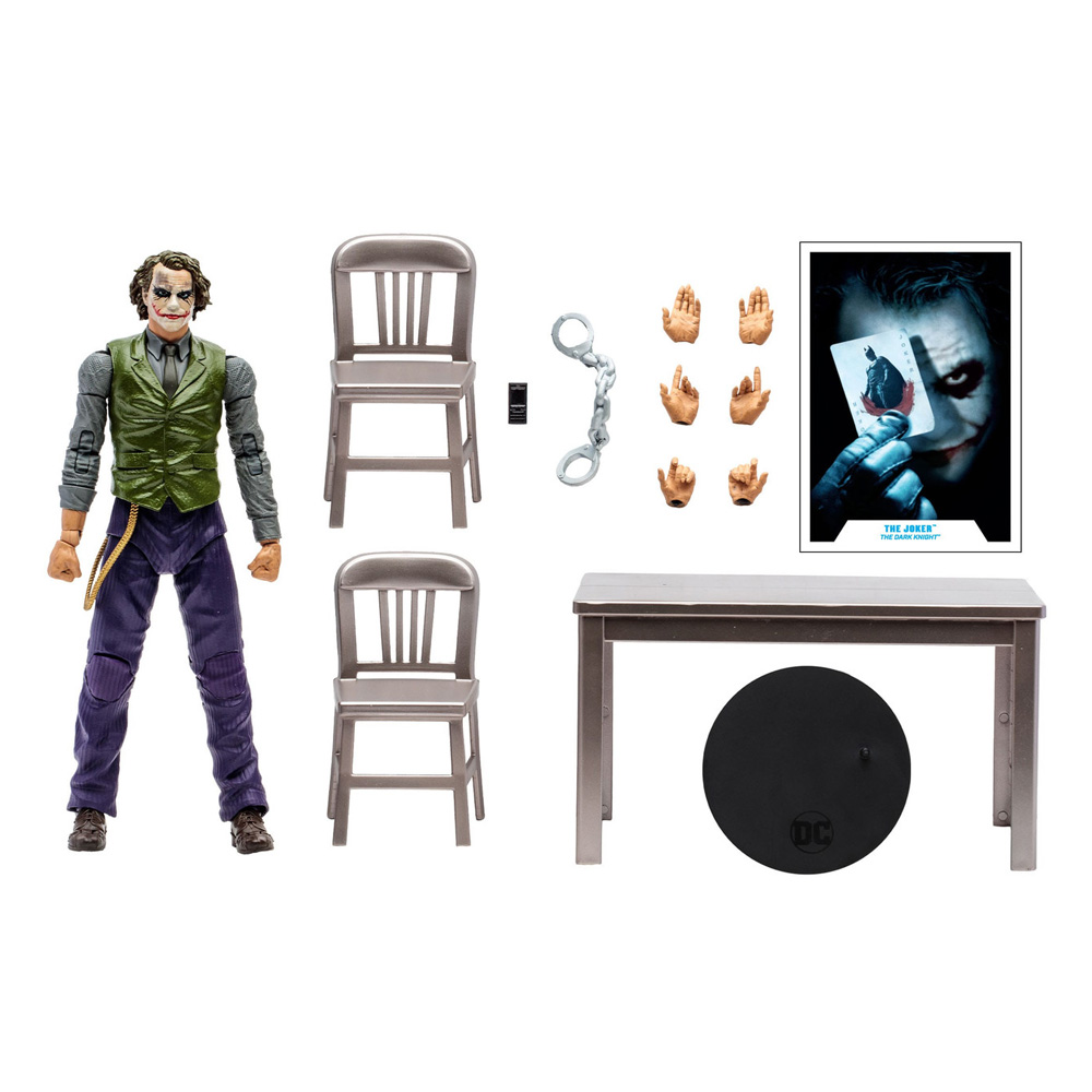 DC Multiverse Action Figure The Joker (Jail Cell Variant) (The Dark Knight) (Gold Label) (18 cm)