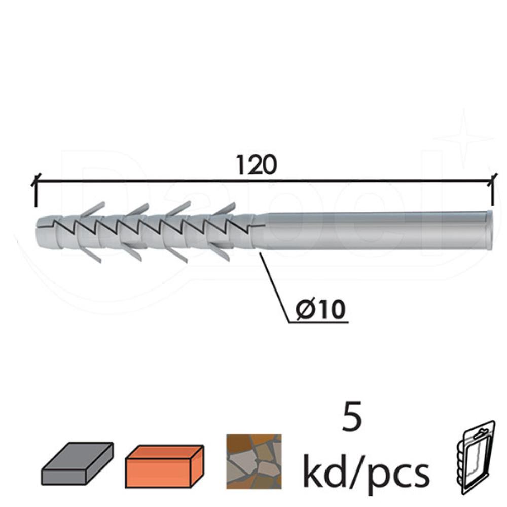 RU METAL TIPL 10X120MM SIVA