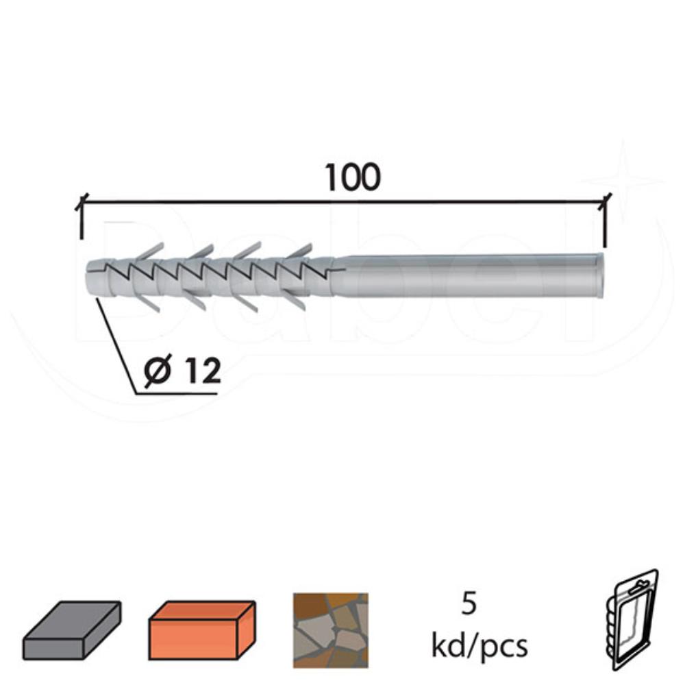 RU METAL TIPL 12X100MM SIVA