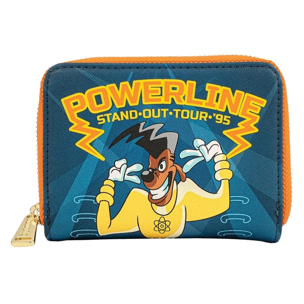 LOUNGEFLY Disney Goofy Movie Powerline All Access Pass Zip Around Novčanik