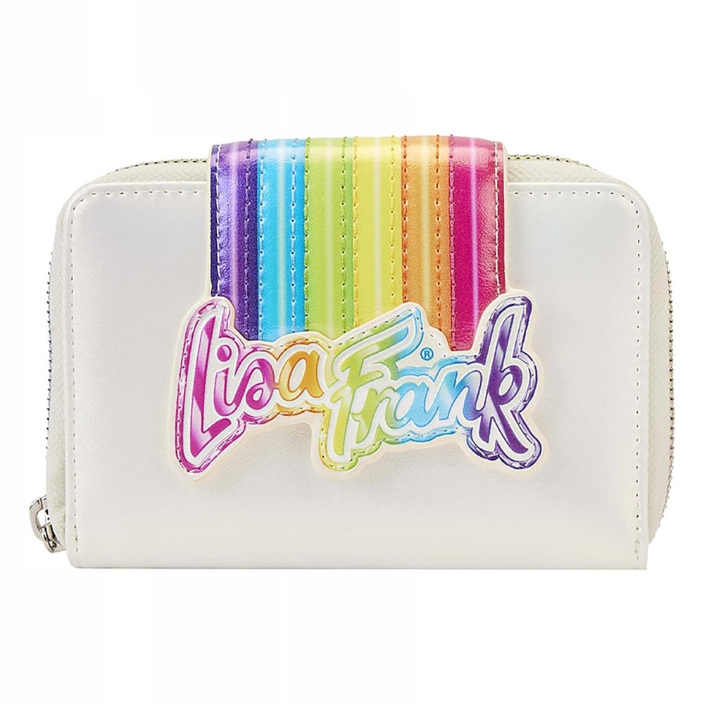 LOUNGEFLY Lisa Frank Rainbow Logo Zip Around Novčanik