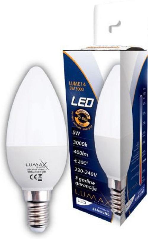 LUMAX LED SIJALICA E14-05W 3000K