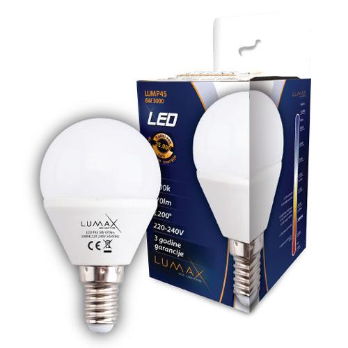 LUMAX LED SIJALICA E14-06W 3000 P45