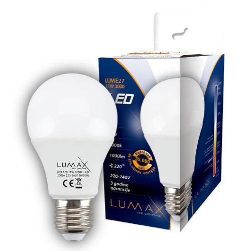 LUMAX LED SIJALICA E27-11W 3000K