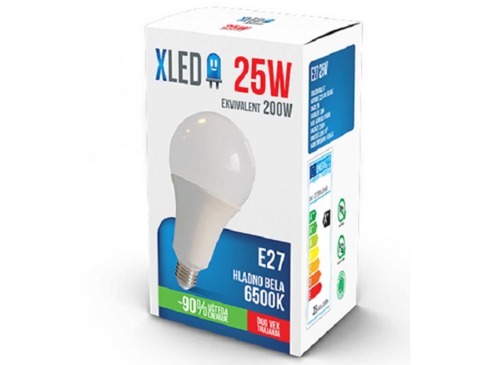 XLED SIJALICA E27 E27 25W 220V 6500K 2250LM