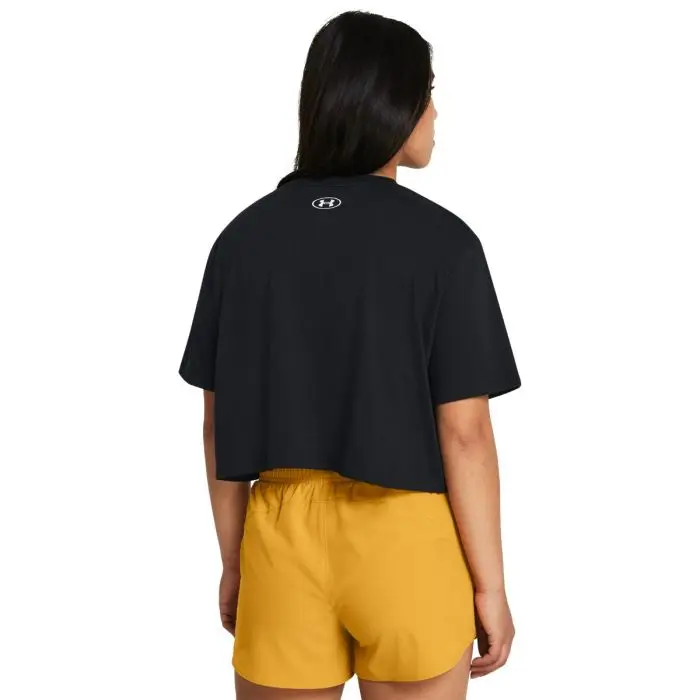 Women‘s t-shirt W BOXY CROP LOGO SS Black - Under Armour