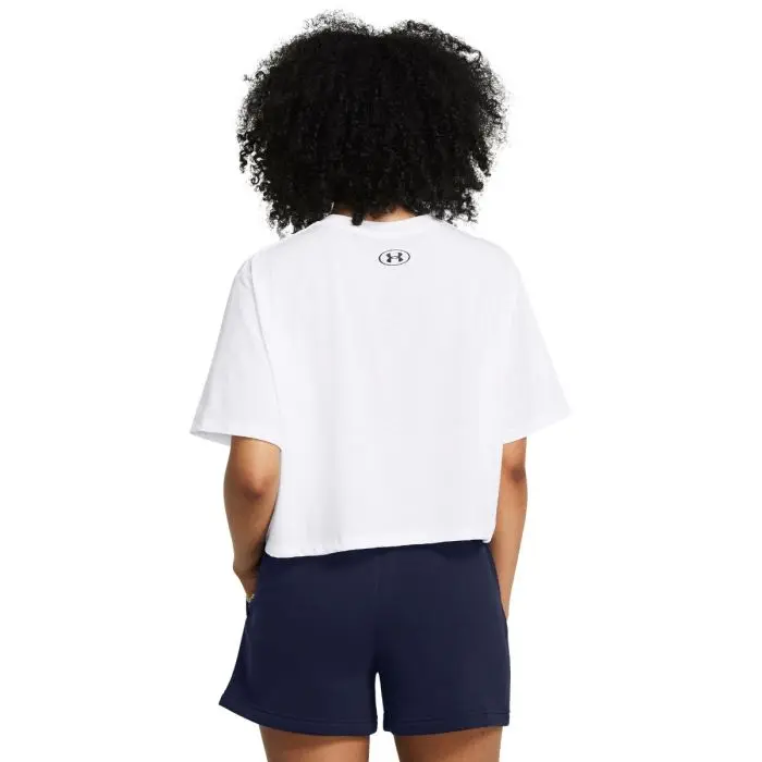 Women‘s t-shirt W BOXY CROP LOGO SS White - Under Armour