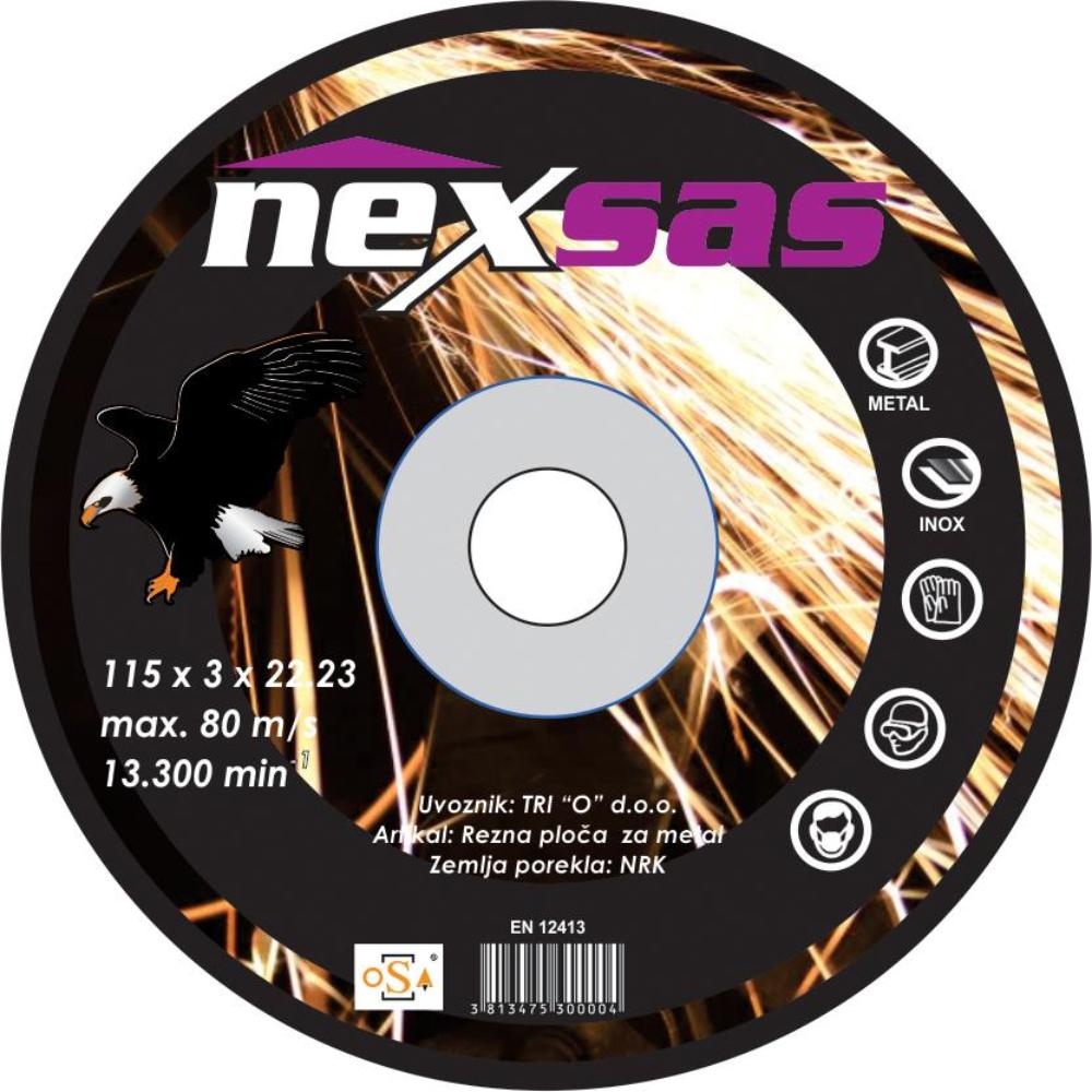 NEXSAS REZNA PLOCA ZA KAMEN 180X3X2