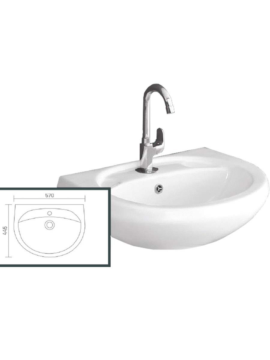 Lavabo Classic 57×44,5cm Ket