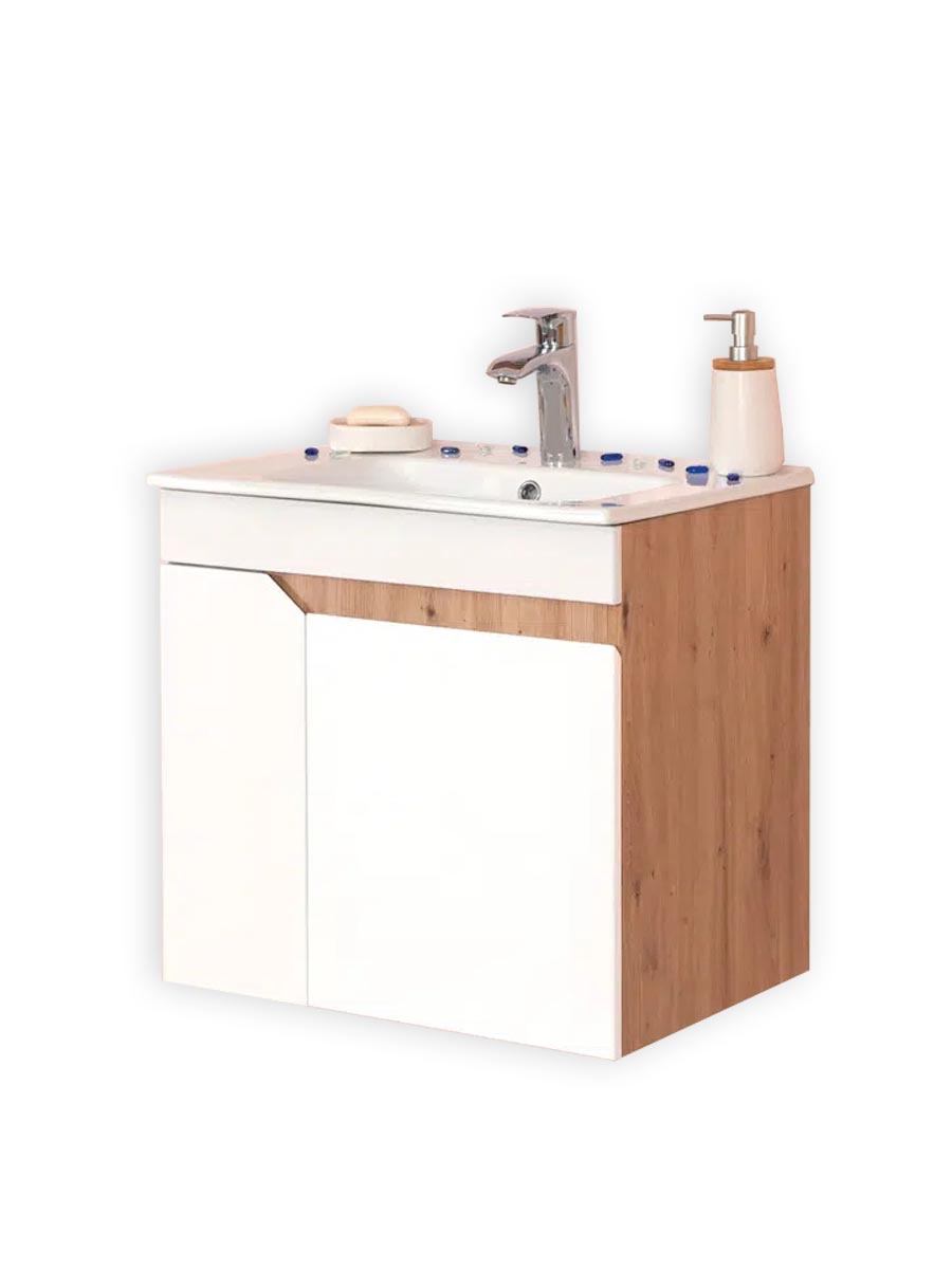 Lavabo sa ormarićem 60cm Iris Drvo Quartz K-Jo