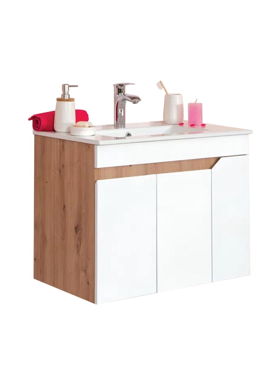 Lavabo sa ormarićem 75cm Iris Drvo Quartz K-Jo