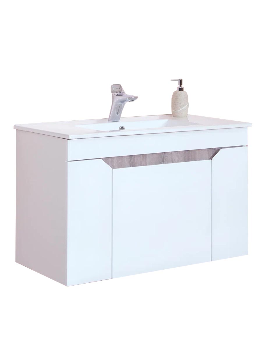 Lavabo sa ormarićem 90cm Iris Bela Quartz K-Jo