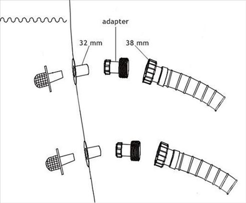 Završena sezona, nema. Adapter za crevo - Intex