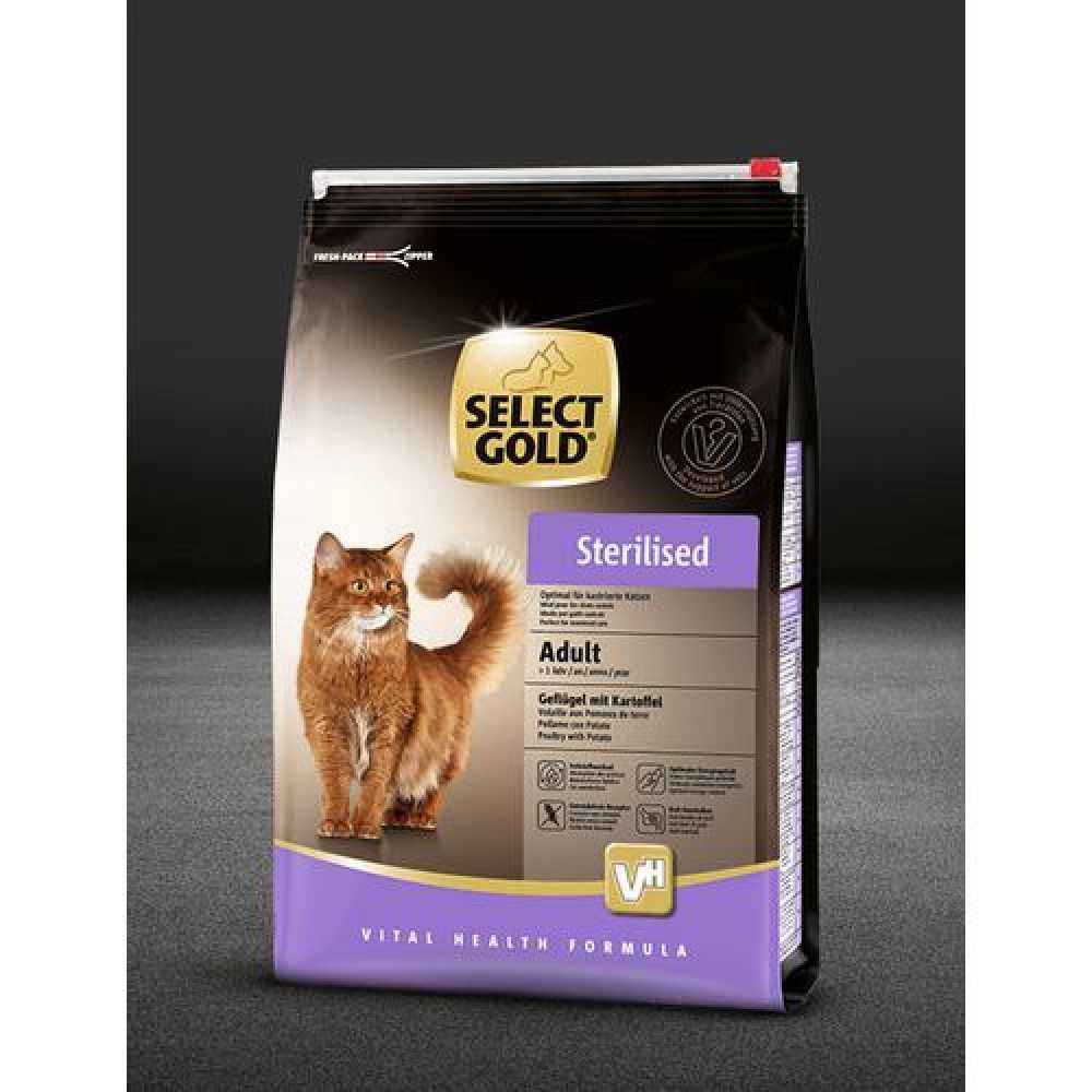 SELECT GOLD Cat Adult Sterilised Poultry&Rice 7kg