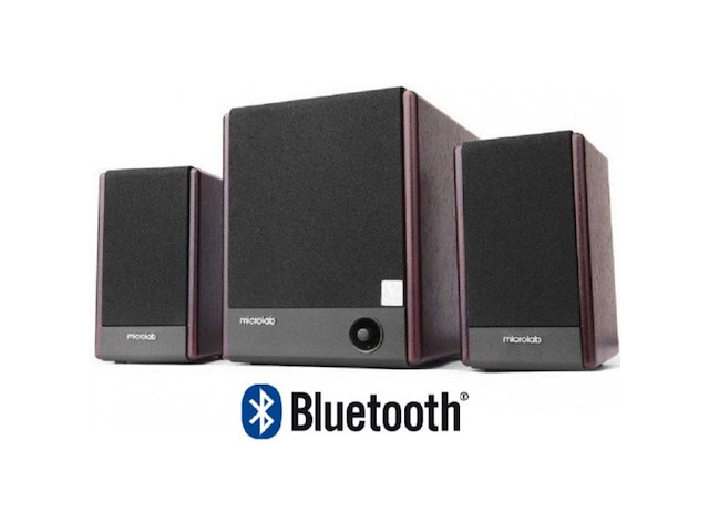 Microlab FC330BT * Aktivni drveni zvucnici 2.1 56W RMS(24W,2x16W), Bluetooth, 3.5mm (7980)