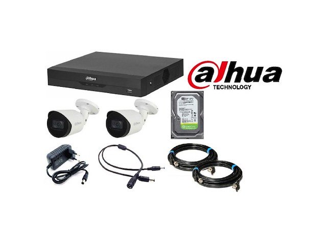 Dahua SET-02 * Kamere + DVR FULL HD 1TB, gotov kabl 2x10m (11690)