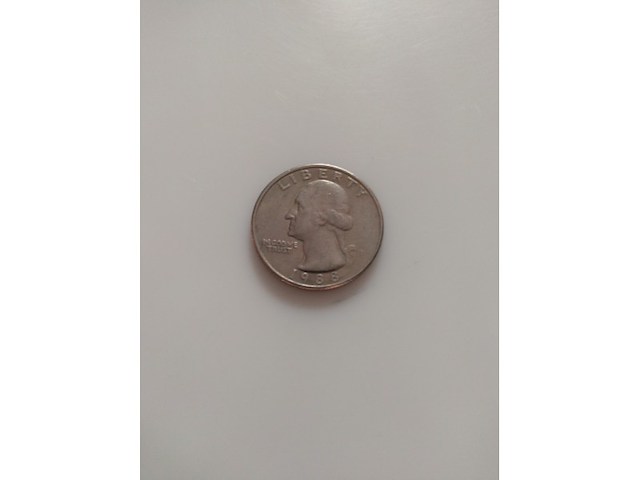 Quarter dollar  D,   USA ,1988.