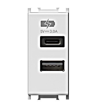 USB 2-struko napajanje,20W,5V,3A,1M,belo
20W USB napajanje, 1xUSB-A i 1xUSB-C