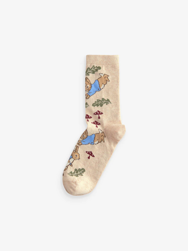 Burgundy Red Peter Rabbit And Friends Ankle Socks 4 Pack