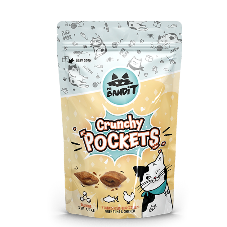 MR. BANDIT CRUNCHY POCKETS ZA MACE TUNA I PILE 40g