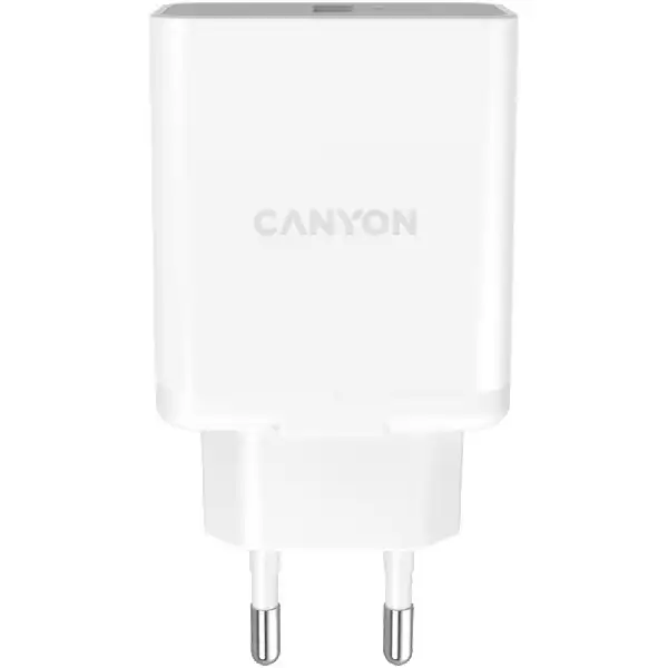 Canyon, QC3.0 36W WALL Charger with 1-USB A Input: 100V-240V, Output: USB-A:QC3.0 36W (5V3A9V3.0A12V3.0A), Eu plug , Over- Voltage ,