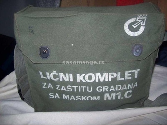 Lični komplet za zaštitu građana maska M1.C sa torbom