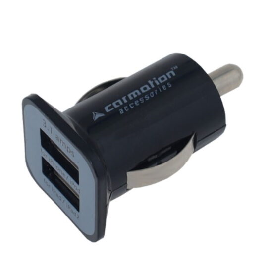 Adapter upaljača sa punjačem mobilnog telefona sa 2 USB ulaza 12/24V – Carmotion 58617