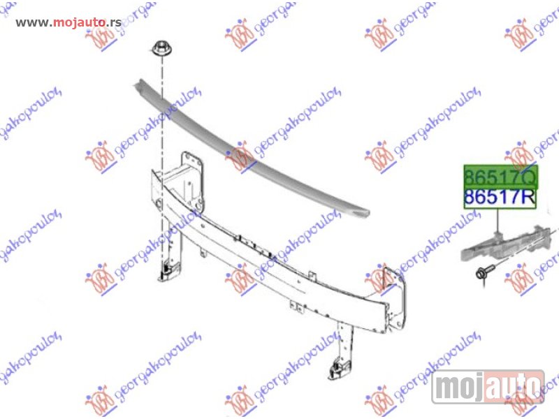 Nosac prednjeg branika