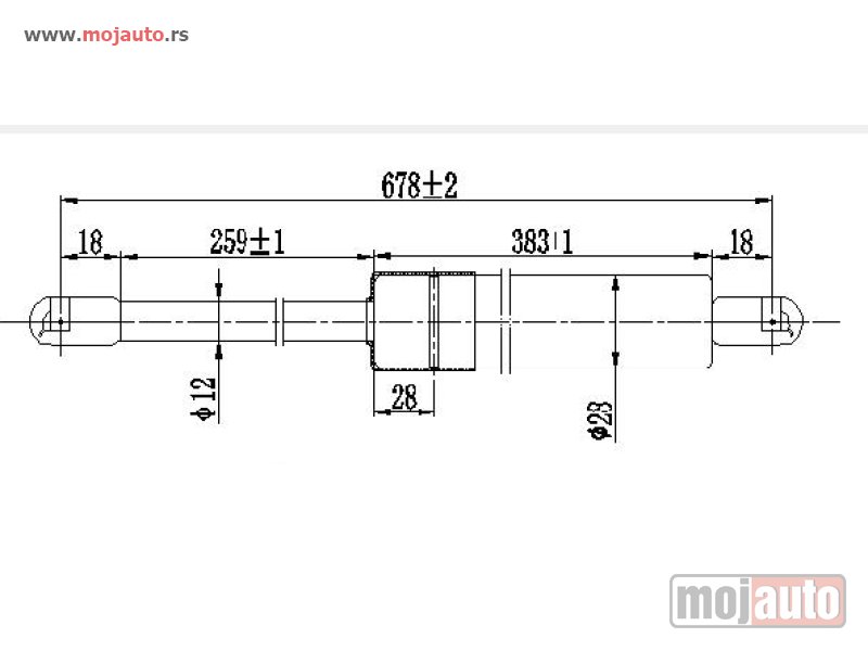 Amortizer haube i gepeka