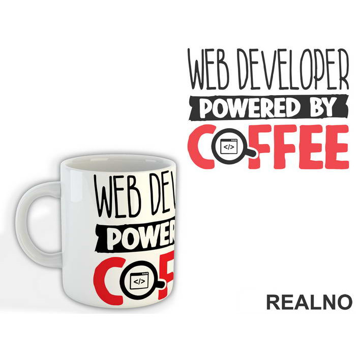 WEB DEVELOPER POWERED BY COFFEE - ENGINEER - ŠOLJA