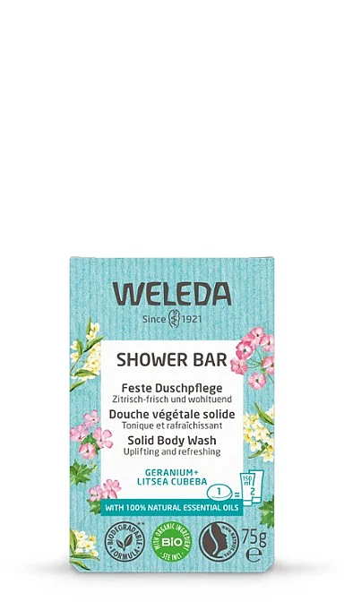 Weleda Sapun za kupanje geranium + aromatična litsea