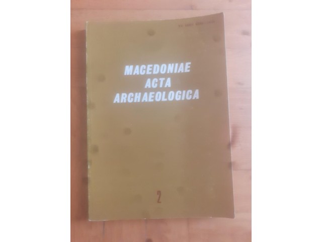 MACEDONIAE ARCHAEOLOGICA 2