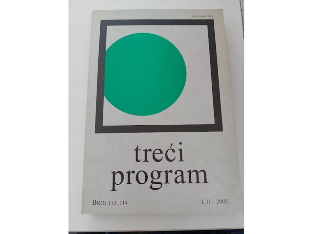 Časopis Treći program, broj 113, 114 I, II - 2002.