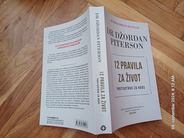 DŽORDAN PETERSON, 12 PRAVILA ZA ŽIVOT