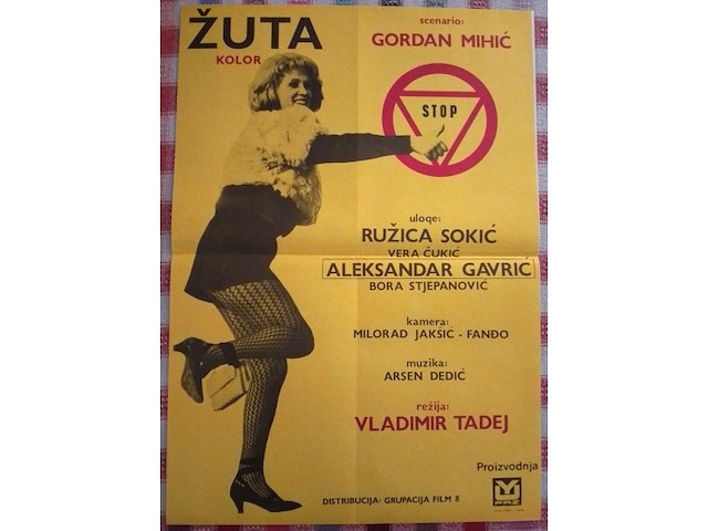 plakat ŽUTA (Ružica Sokić)