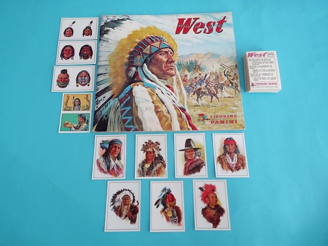 WEST 1976 -Panini- Prazan album+ 70 razlicitih slicica