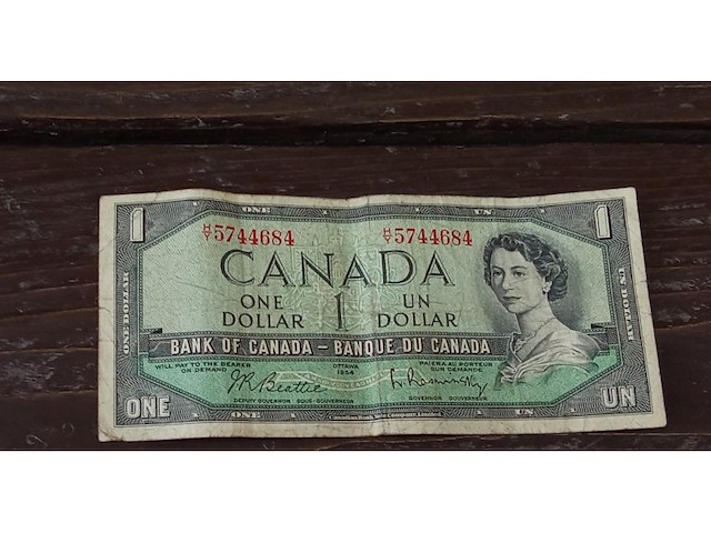 KANADA 1 DOLAR 1954