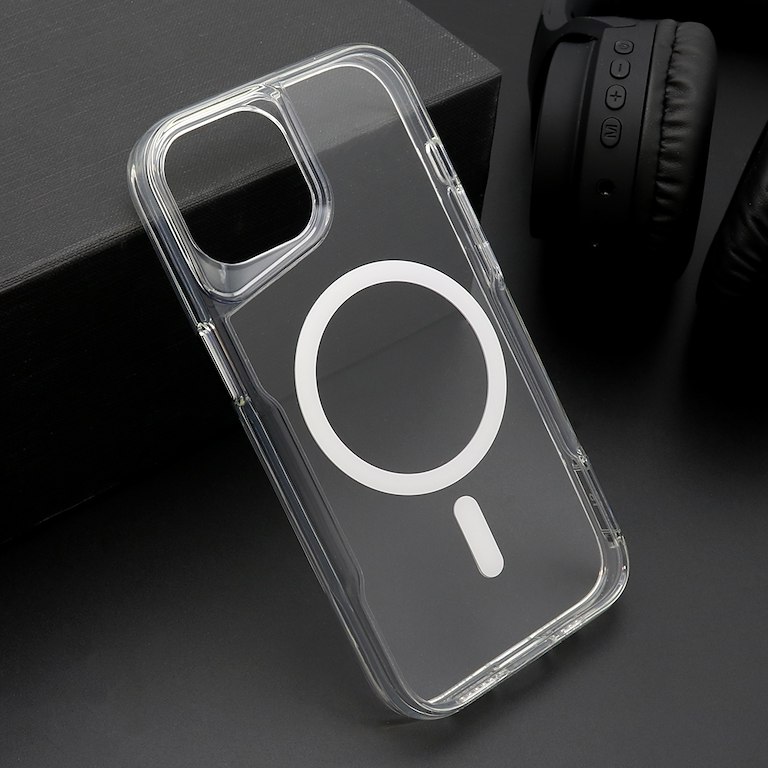 Zastitna maska (futrola) AURA MagSafe - iPhone 15 bela (MS)