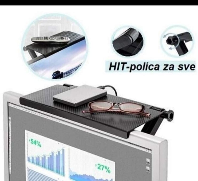 Polica za TV i monitor 650din Polica za TV i monitor za daljinski