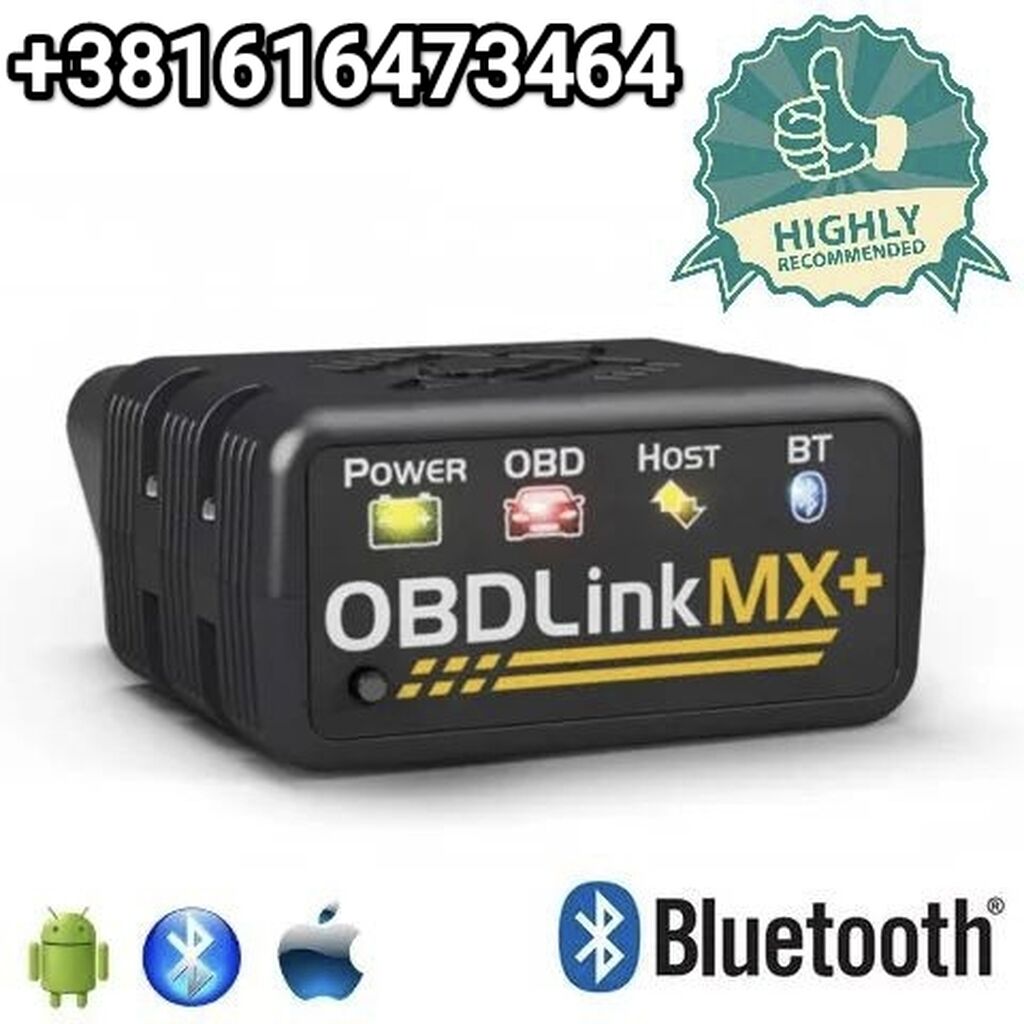 NOVO - OBDLink MX+ Bluetooth OBD2 iPhone, iPad, Android &Windows