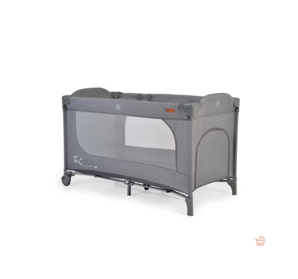 Prenosivi krevetac za bebe Cangaroo-Skyglow,1 nivo-Grey